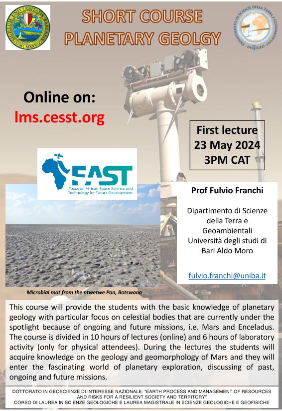 Short Course - Planetary geology | Fast4future